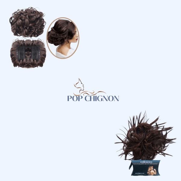 Postiche Chignon Mariage Brune | Pop Chignon